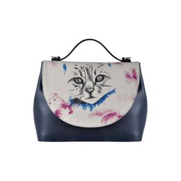 DOGO Damen Henkeltasche "Handy Umh&auml;ngetasche Deepness Schultertasche", bunt, Kunstleder, Taschen, Handgefertigt