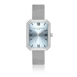 AMELIA PARKER Damen Quarzuhr "AG8-B014S", silber, Armbanduhren