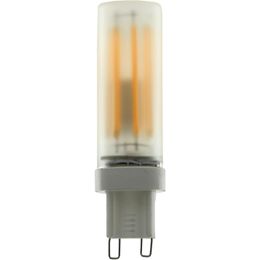 Segula LED-Leuchtmittel "LED G9 Stift 4,5W 2700K matt", L:70cm &Oslash;:2cm, silber, Leuchtmittel, LED G9 Stift 4,5W 2700K matt, CRI 90, dimmbar