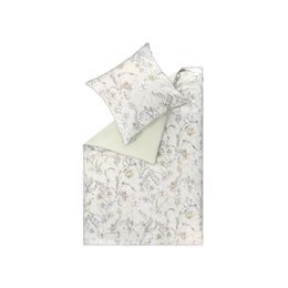 Sch&ouml;ner Wohnen Kollektion Sch&ouml;ner Wohnen Kollektion Satin Bettw&auml;sche SATIN 1 in Hellgr&uuml;n | Gr.: 155x220-cm-40x80-cm