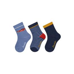 Sterntaler Socken 3er-Pack Auto in mittelblau | Gr.: 18