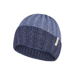 Sterntaler Strickm&uuml;tze Rippenstrick in mittelblau | Gr.: 45 cm