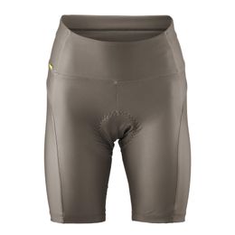 Gonso Damen Fahrradhose "Essential Shorts Soft Touch W", grau, Gr. 46, 74% Polyester, 26% Elasthan, Hosen, Bewegungselastisch, pflegeleicht