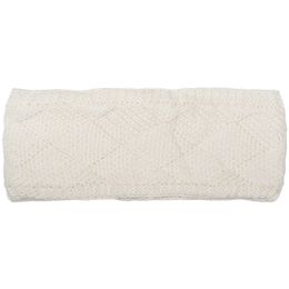 styleBREAKER Damen Stirnband "Strick Stirnband mit Rauten Muster", wei&szlig;, Modisch, 100% Polyacryl PAN., M&uuml;tzen