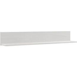 Wandregal Home Affaire, B:100cm H:15cm T:15cm, wei&szlig;, Massivholz, K&uuml;che, Regale, "Teramo", Breite 100 cm, 1 Ablageboden