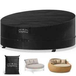Kingsleeve Abdeckplane Sonneninsel Anthrazit 229x188x90/50cm 9100mm Wassers&auml;ule