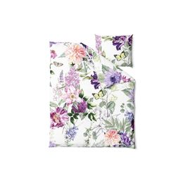 Traumschlaf Bettw&auml;sche Valerie in lila | Gr.: 135 x 200 + 80 x 80 cm