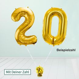 Heliumballon-Geschenk XXL-Zahlen - Schwarz | FloraPrima Blumenversand | Blumen und mehr versenden
