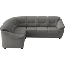 Sit & More Ecksofa SIT & MORE, B:262cm H:90cm T:212cmgrau, Wohnzimmer, Sofas, "Savona L-Form, B. 262 cm, Komfortsitz, Eckcouch mit Stoff- & Lederwahl", optional