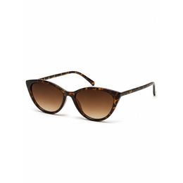 Damen Sonnenbrille "London", braun, Collezione Alessandro, unifarben, Sonnenbrillen, mit Schildpatt Optik
