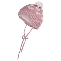 Sterntaler Bommelm&uuml;tze Herzen in rosa | Gr.: 49 cm