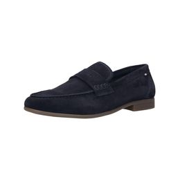 Bugatti Herren Slipper "Bugatti Slipper Leder", Gr. 43, blau, Leder, Schuhe