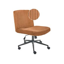 Beliani B&uuml;rostuhl GEDDES in Braun/Schwarz - (W) 59 x (H) 85 x (L) 71 cm | Gr.: onesize