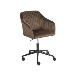 Beliani B&uuml;rostuhl VENICE in Braun/Schwarz - (W) 64 x (H) 79 x (L) 64 cm | Gr.: onesize