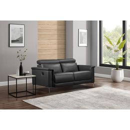 2-Sitzer OTTO HOME, B:160cm H:97cm T:100cm, grau, Echtleder 100% Echtleder;Kunstleder 100% Polyurethan, Sofas, "LUND,Naturleder, 160 cm, mit