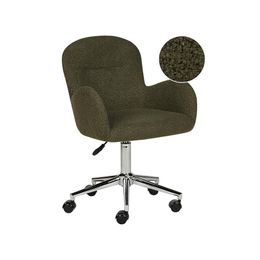 Beliani B&uuml;rostuhl PRIDDY in Gr&uuml;n/Silber - (W) 60 x (H) 79 x (L) 60 cm | Gr.: onesize
