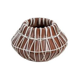 Beliani Dekovase KLUET in Braun/Beige - (W) 27 x (H) 22 x (L) 27 cm | Gr.: onesize