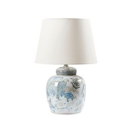 Beliani Tischleuchten JAMAPA in Wei&szlig;/Blau - (W) 32 x (H) 50 x (L) 32 cm | Gr.: onesize