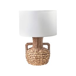 Beliani Tischleuchten RENARD in Naturfarben/Braun/Wei&szlig; - (W) 38 x (H) 55 x (L) 38 cm | Gr.: onesize