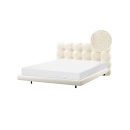 Beliani Doppelbett SOULISSE in Wei&szlig;/Schwarz - (W) 178 x (H) 93 x (L) 222 cm | Gr.: onesize