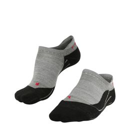 Falke Herren F&uuml;&szlig;linge "TK5 Wander Invisible", Gr. 46, grau, Obermaterial: 45% Polypropylen PP. 25% Wolle WO. 23% Polyamid PA. 5% Baumwolle CO. 2%