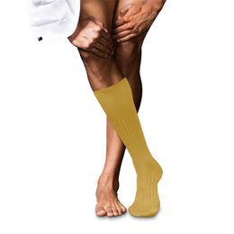 Falke Kinder Kniestr&uuml;mpfe "No. 13 Finest Piuma Cotton", Gr. 41, gelb, Obermaterial: 95% Baumwolle CO. 5% Polyamid PA., Socken