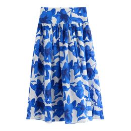 Lindex Rock 'Balie' Damen Gr&ouml;&szlig;e 38 blau / navy / wei&szlig;