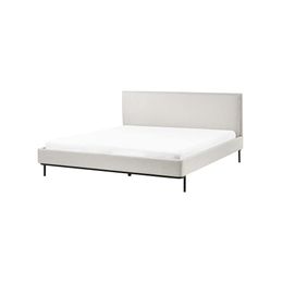 Beliani Doppelbett CORIO in Beige/Schwarz - (W) 193 x (H) 101 x (L) 219 cm | Gr.: onesize