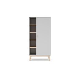 CALICOSY Kleiderschrank SIMON in Wei&szlig; - (W)90 x (H)181 x (L)52 cm | Gr.: onesize