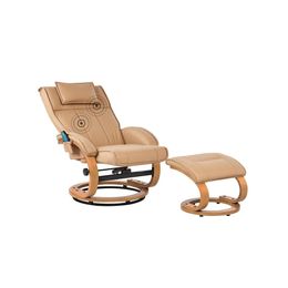 Beliani Massagestuhl MAJESTIC in Braun - (W) 68 x (H) 98 x (L) 82 cm | Gr.: onesize