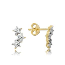 Balia Ohrringe Gold 333 Gelbgold - 8 Karat Stern Ohrstecker | Gr.: onesize