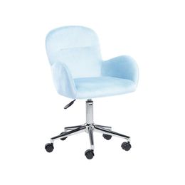 Beliani B&uuml;rostuhl PRIDDY in Blau - (W) 60 x (H) 79 x (L) 60 cm | Gr.: onesize