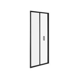 Beliani Duscht&uuml;r NELTUME in Schwarz - (W) 80 x (H) 190 cm | Gr.: onesize