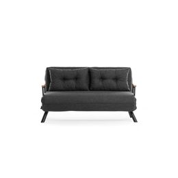 CALICOSY Sofa SANDO in Dunkelgrau - (W)133 x (H)41 x (L)50 cm | Gr.: onesize