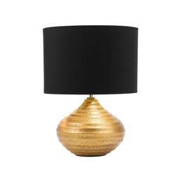 Beliani Tischleuchten KUBAN in Gold/Schwarz - (W) 32 x (H) 42 x (L) 32 cm | Gr.: onesize