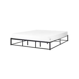 Beliani Doppelbett VIRY in Schwarz - (W) 186 x (H) 30 x (L) 206 cm | Gr.: onesize