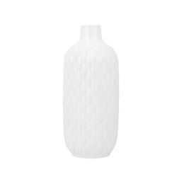 Beliani Dekovase EMAR in Wei&szlig; - (W) 14 x (H) 31 x (L) 14 cm | Gr.: onesize