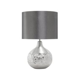 Beliani Tischleuchten YAKIMA in Grau/Silber - (W) 28 x (H) 43 x (L) 28 cm | Gr.: onesize