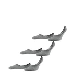 Falke Herren F&uuml;&szlig;linge "Step Medium Cut 3-Pack", Gr. 43, grau, Obermaterial: 92% Baumwolle CO. 5% Polyamid PA. 3% Elasthan EL., glatt, Socken