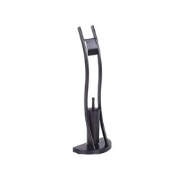 Beliani Toilettenb&uuml;rste SOACHA in Schwarz - (W) 33 x (H) 92 x (L) 18 cm | Gr.: onesize