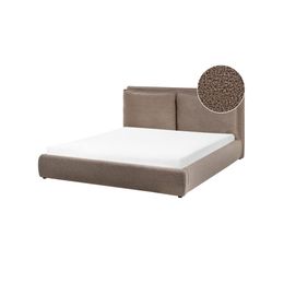 Beliani Doppelbett BAJONNA in Braun/Schwarz - (W) 180 x (H) 94 x (L) 235 cm | Gr.: onesize