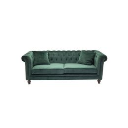ebuy24 Sofa Velvet Gr&uuml;n 217 x 88 cm | Gr.: onesize
