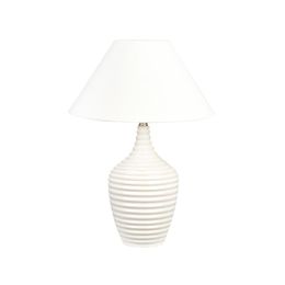 Beliani Tischleuchten CELESTE in Beige/Wei&szlig; - (W) 34 x (H) 56 x (L) 34 cm | Gr.: onesize