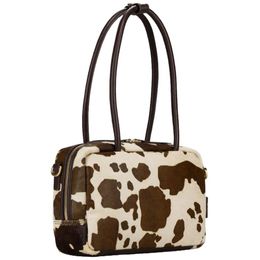 Jost Umh&auml;ngetasche Furry Cow Bowling Bag M in Brown | Gr.: onesize