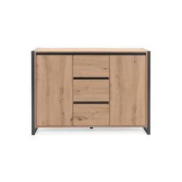 CALICOSY Sideboard DENVER in Eichenholz - (W)120 x (H)88 x (L)40 cm | Gr.: onesize