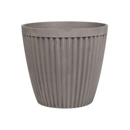 Beliani Outdoor Blumentopf POKA in Grau - (W) 36 x (H) 33 x (L) 36 cm | Gr.: onesize
