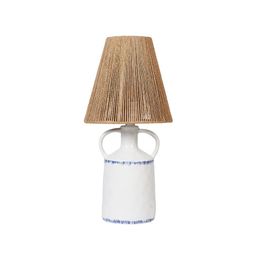 Beliani Tischleuchten LARISSOS in Wei&szlig;/Blau/Beige - (W) 24 x (H) 51 x (L) 24 cm | Gr.: onesize