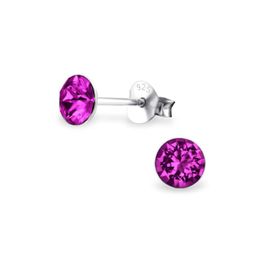 Alexander York Ohrstecker CRYSTAL 5 mm I fuchsia | Gr.: onesize