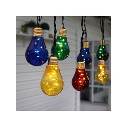 STAR TRADING LED Gl&uuml;hbirnen Lichterkette &sbquo;Glow&lsquo;, outdoor, Netzbetrieb, bunt, 3,6m | Gr.: onesize