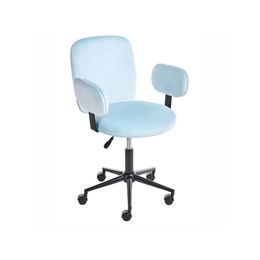 Beliani B&uuml;rostuhl MORAGA in Blau/Schwarz - (W) 58 x (H) 80 x (L) 58 cm | Gr.: onesize